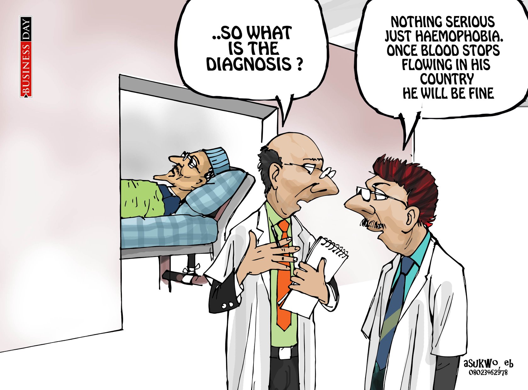 Asukwo What Is The Diagnosis Africa Cartoons Asukwo What Is The Diagnosis Africa Cartoons