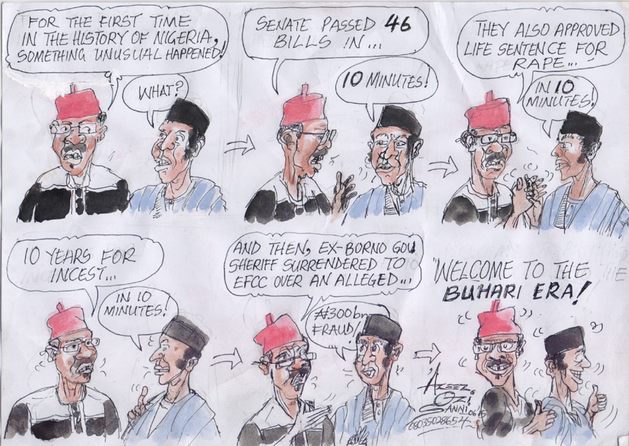 » Azeez Ozi Sanni-Welcome to the Buhari Era Africa Cartoons