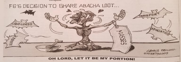 » Laobis Obilonu-FG’s Decision to Share Abacha’s Loot Africa Cartoons