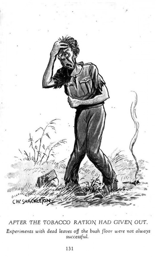 » C.W. Shackleton – After the Tobacco Ration Had Given Out Africa Cartoons